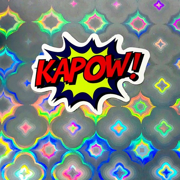 Wall Decor | Kapow Action Bubble Comic Book Vibes Contrast Sticker ...